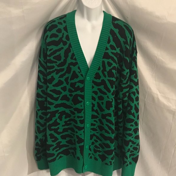 Jordan | Sweaters | Jordan Leopard Print 5 Button Activewear Athletic ...